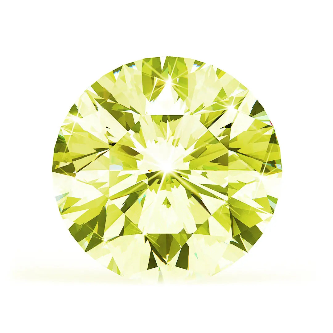 2.50 Ct. Yellow Round Brilliant Lab-Grown CVD Diamond - Labgems