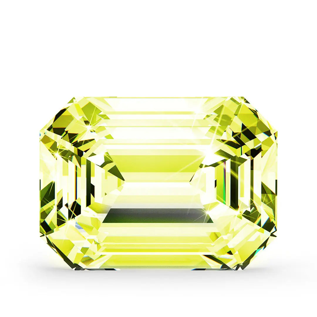 4.00 Ct. Yellow Emerald Lab-Grown CVD Diamond - Labgems